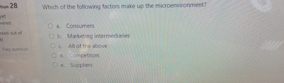 Solved 28Which of the following factors make up the | Chegg.com