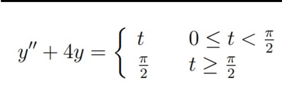 Solved solve the following differential equation: | Chegg.com