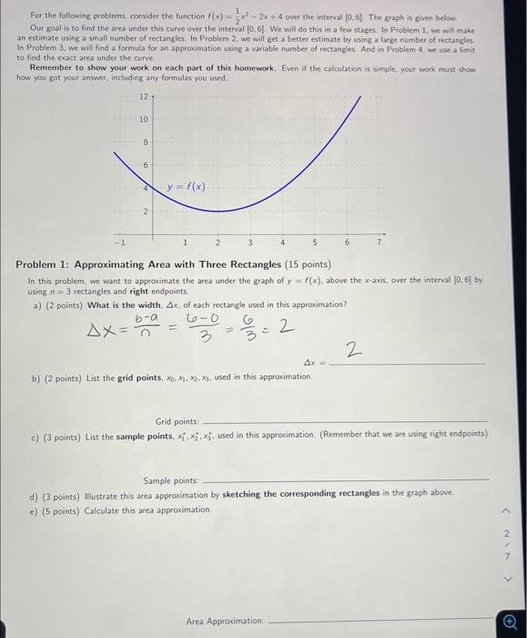For the following problems, consider the function | Chegg.com