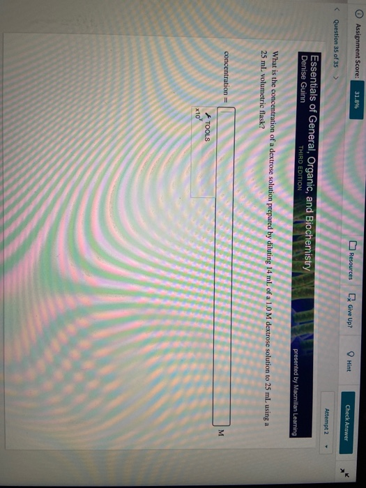 Solved Assignment Score: 31.8% Resources Give Up? Hint Check | Chegg.com