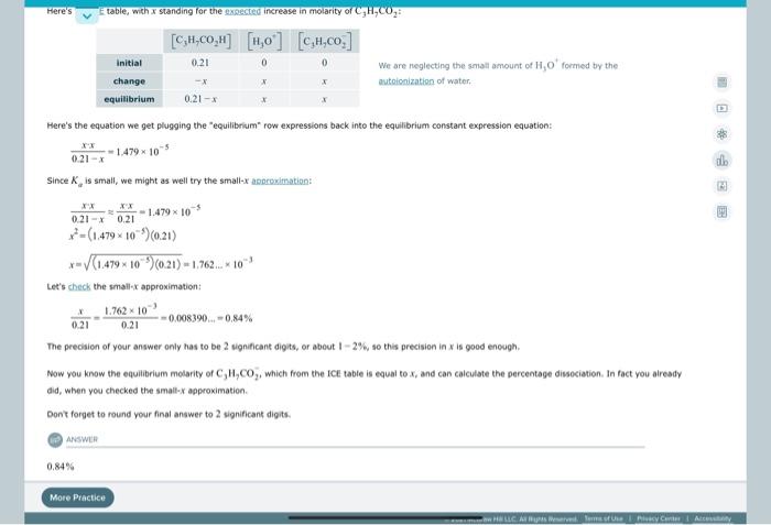 Solved planation Page Calculate the percent dissociation of | Chegg.com