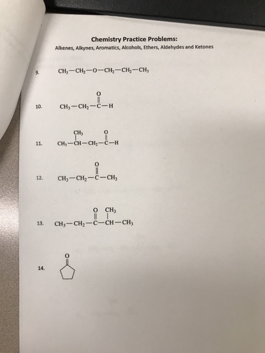 Solved Chemistry Practice Problems: Alkenes, Alkynes, | Chegg.com