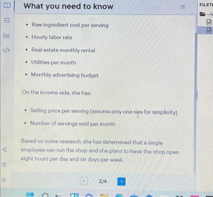 Solved odule Lab Assessment 3: Abby's Ice Cream Shop | | Chegg.com