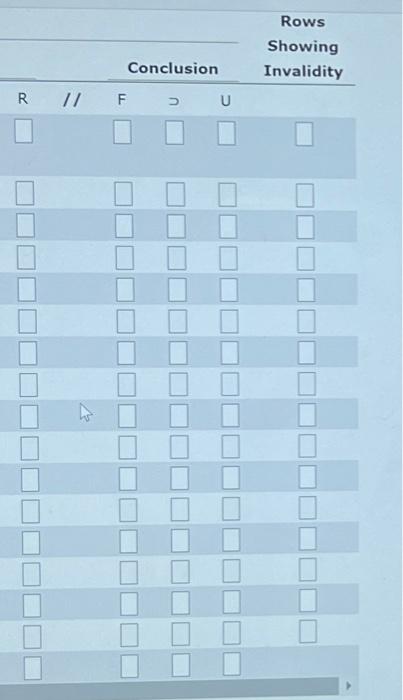 7. Truth Tables for Validity - 16 Rows You can use a | Chegg.com