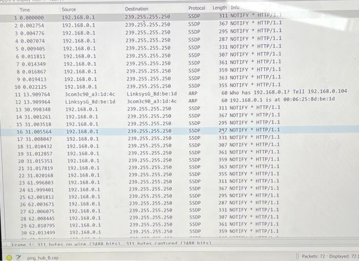 Solved 1. Which machine is the source of all pings in this | Chegg.com
