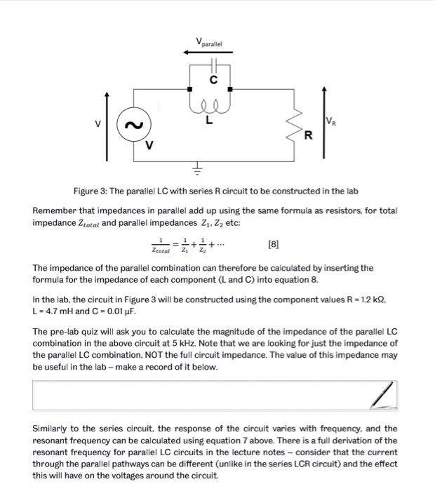Solved 2.1 Series LCR Circuit Consider an LCR series | Chegg.com