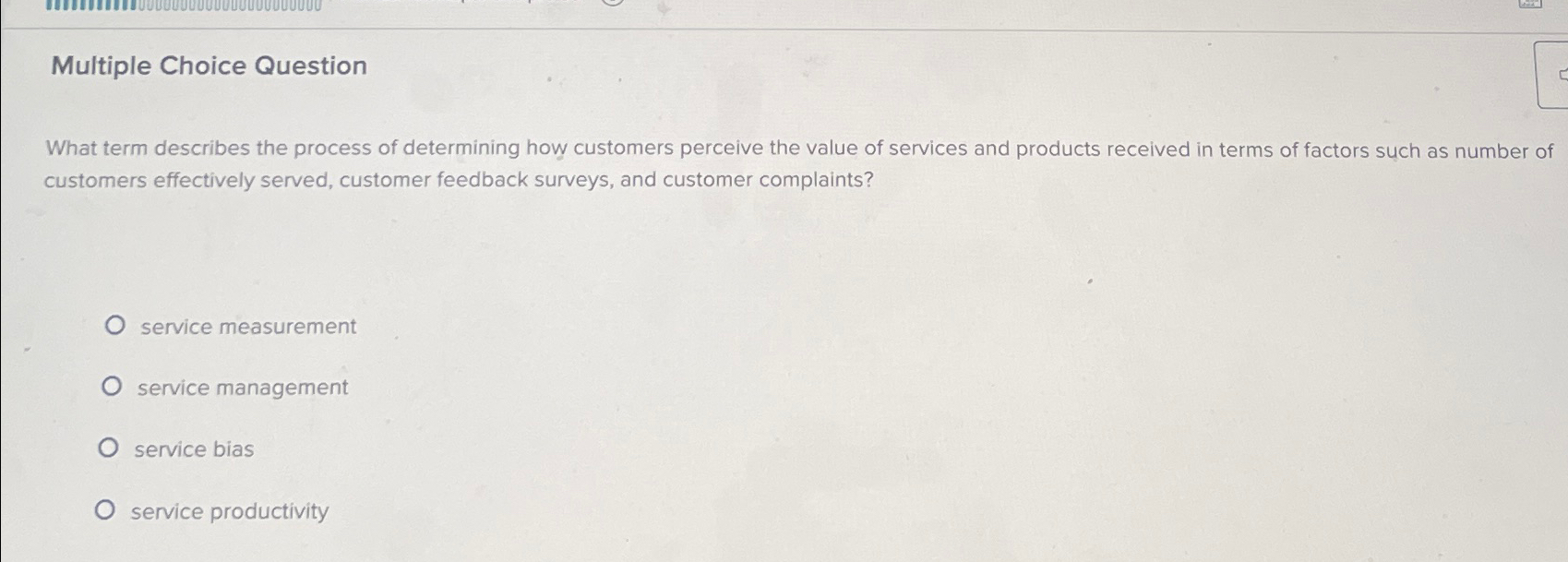 Solved Multiple Choice QuestionWhat term describes the | Chegg.com