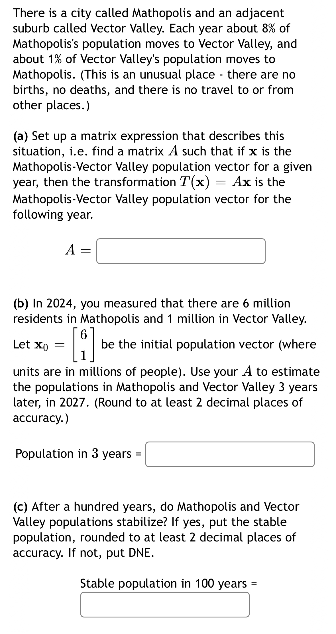 Solved There is a city called Mathopolis and an adjacent | Chegg.com