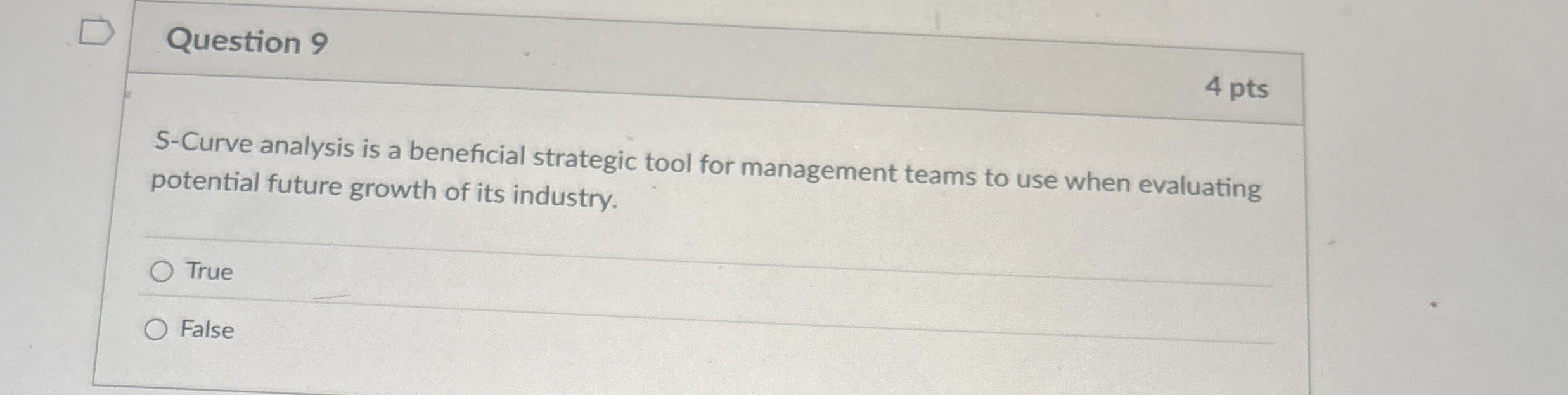 Solved Question 94 ﻿ptsS-Curve analysis is a beneficial | Chegg.com