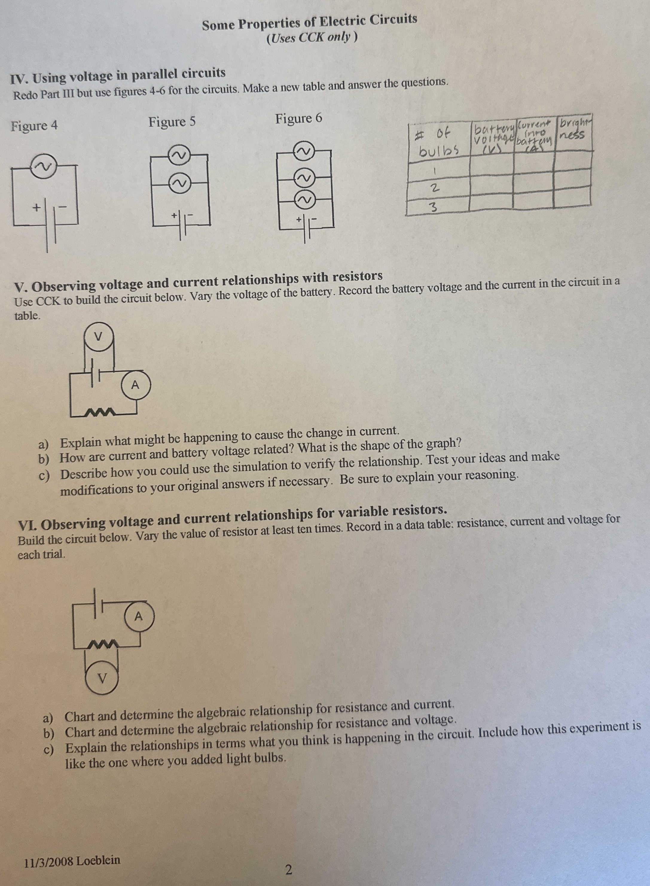 Solved Some Properties of Electric Circuits(Uses CCK only | Chegg.com