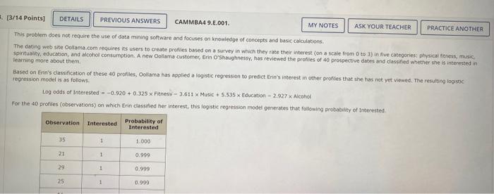 This problem does not require the use of data mining | Chegg.com