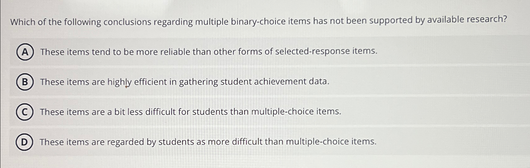 Solved Which of the following conclusions regarding multiple | Chegg.com