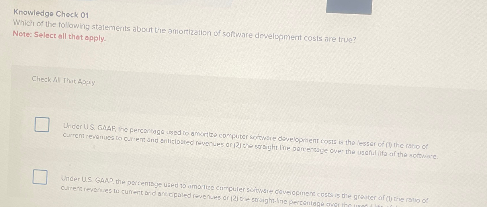 Solved Knowledge Check 01Which of the following statements | Chegg.com