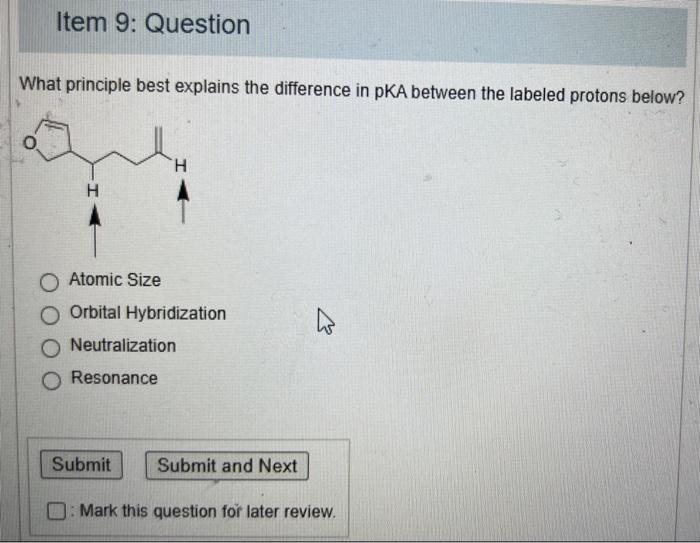 Solved What principle best explains the difference in pKA | Chegg.com