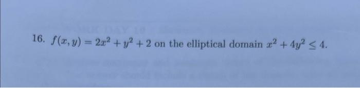 Solved Find the absolute maximum and minimum values of the | Chegg.com
