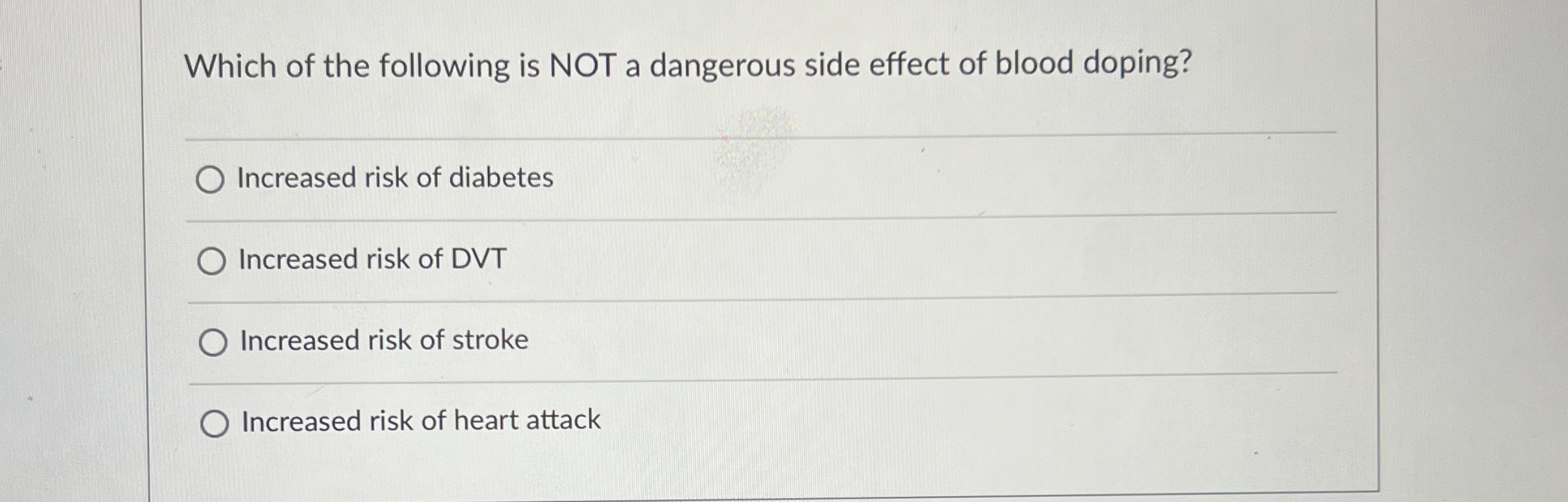 Solved Which of the following is NOT a dangerous side effect | Chegg.com
