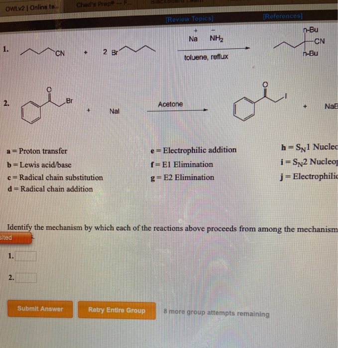 Solved B Chad's Prape -- F. RDO LA OWLV2 | Online te. | Chegg.com