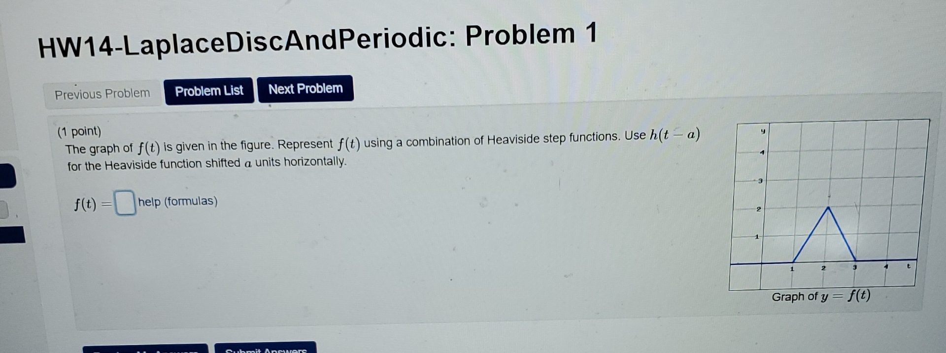 Solved HW14-LaplaceDiscAndPeriodic: Problem 1(1 ﻿point)The | Chegg.com