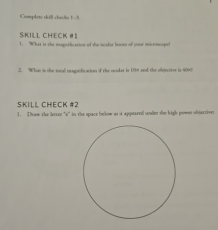Solved Complete skill checks 1-3.SKILL CHECK#1What is the | Chegg.com