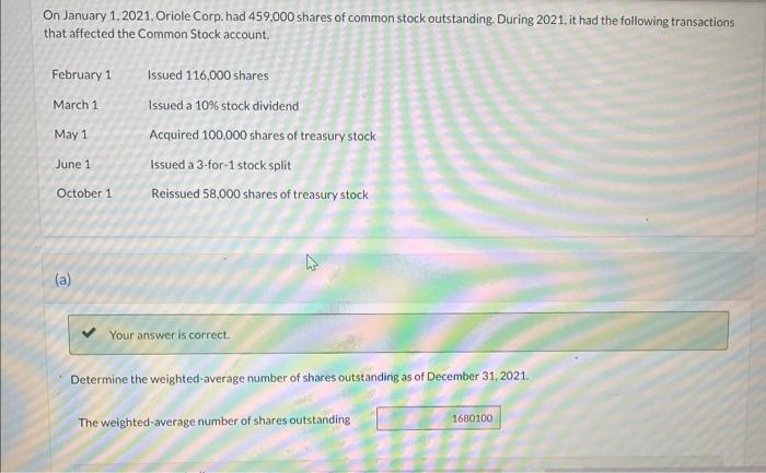 Solved Assume that Oriole Corp. earned net income of | Chegg.com