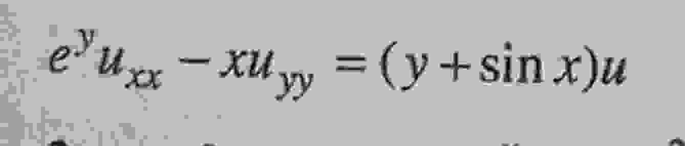 Solved Classify the PDE as elliptic, parabolic or mixed. In | Chegg.com