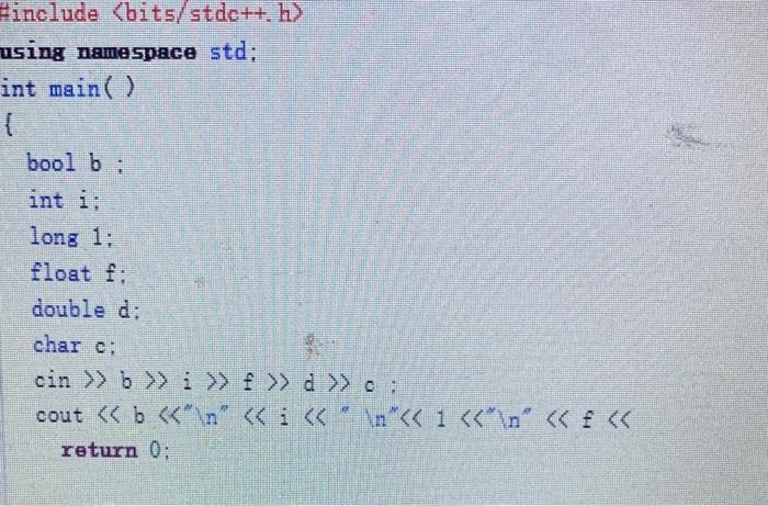 Solved Include Using Namespace Std Int Main Bool B