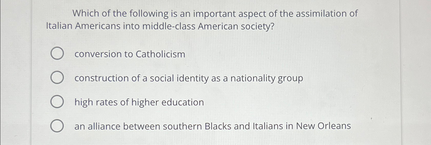 Solved Which of the following is an important aspect of the | Chegg.com