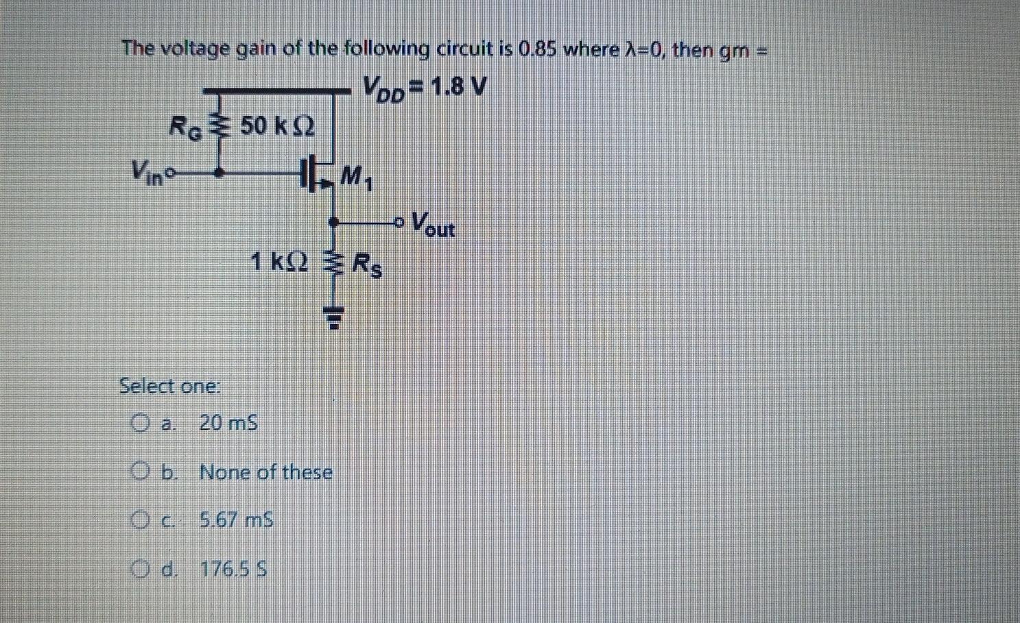 Solved Assuming VTh=0.4 V for NMOS transistors and VTh =−0.4 | Chegg.com