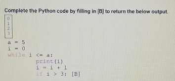 Solved Complete the Python code by filling in B ﻿to return | Chegg.com