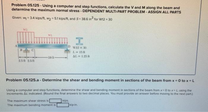 Solved Problem 05.125 - Using a computer and step functions, | Chegg.com