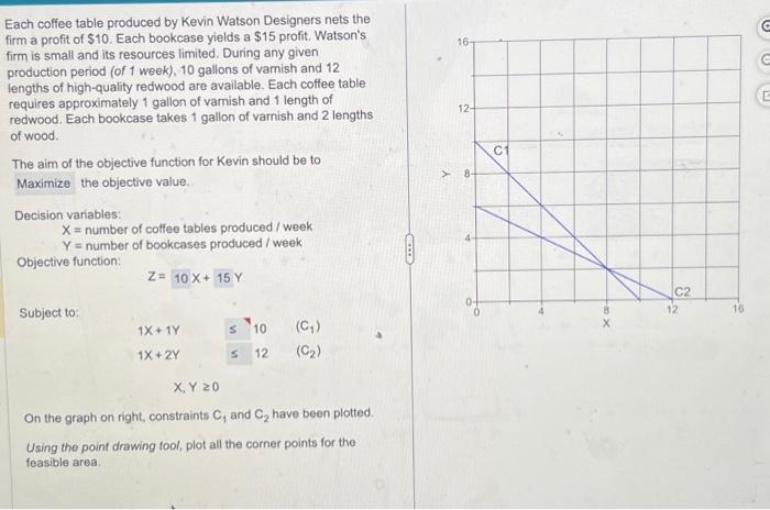 Solved Each coffee table produced by Kevin Watson Designers | Chegg.com