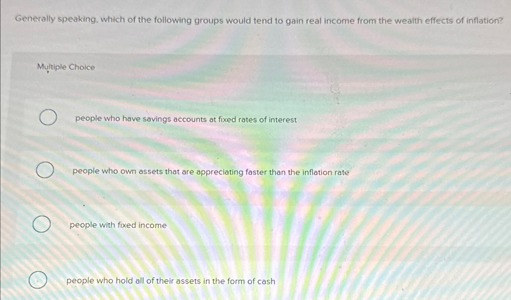 Solved Generally speaking, which of the following groups | Chegg.com