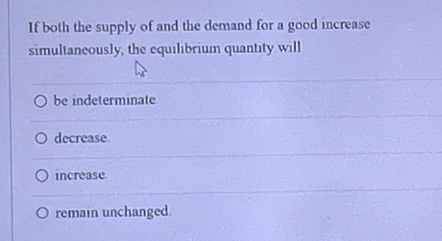Solved If both the supply of and the demand for a good | Chegg.com