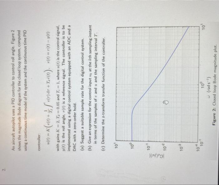 Solved An aircraft autopilot uses a PID controller to | Chegg.com