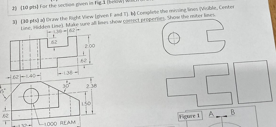 Solved (10 ﻿pts) ﻿For the section given in Fig. 1 (below) | Chegg.com