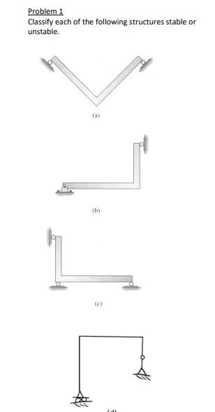 Problem 1 ﻿Classify each of the following structures | Chegg.com