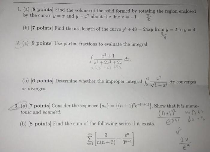Solved (i) ∑k=1∞ln(k+1)k (ii) ∑k=1∞5+k52k2+3k (b) [9 points] | Chegg.com