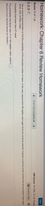 Solved Homework Chapter 6 Review Homework Save Score 0 Of