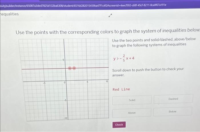 Solved Use the points with the corresponding colors to graph | Chegg.com