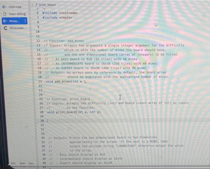 Solved 1 #ifndef MINES_H 2 #define_MiNES_H 3 4 II Constants | Chegg.com Solved 1 #ifndef MINES_H 2 #define_MiNES_H 3 4 II Constants | Chegg.com