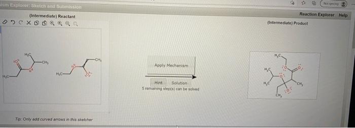 Solved a los intermediate) Reactant Mechanism Step | Chegg.com