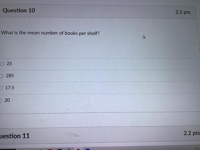 Solved bookshelves in a library. The librarian makes a table | Chegg.com