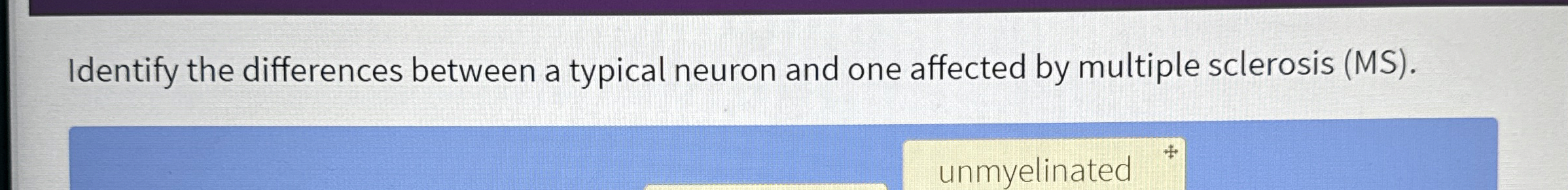 Solved Identify the differences between a typical neuron and | Chegg.com