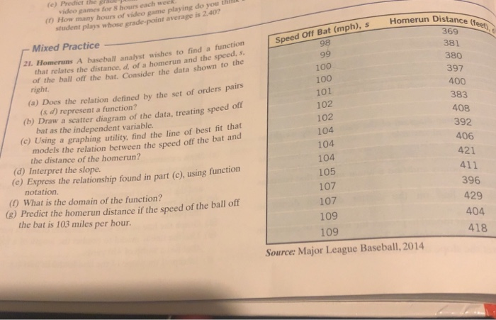 Solved (e) o ganhours om er det (e) Predict the game video | Chegg.com