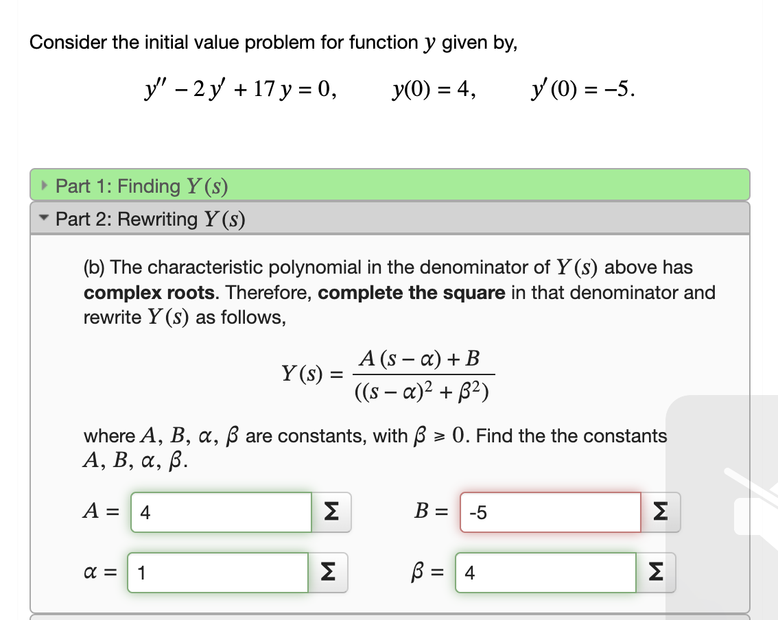 Solved Consider the initial value problem for function y | Chegg.com