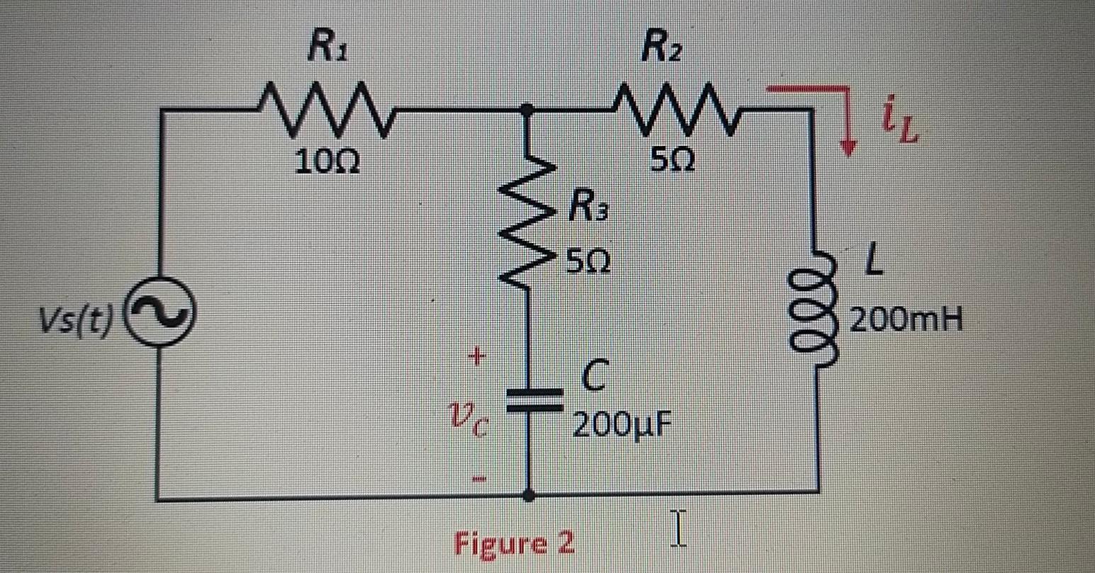 Solved B2. For the AC circuit shown in Figure 2, Vst) = 24 | Chegg.com