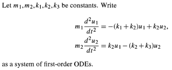 Solved I need help in my PDE classLet m1,m2,k1,k2,k3 ﻿be | Chegg.com