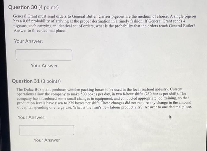 Solved Question 30 (4 points) General Grant must send orders | Chegg.com Solved Question 30 (4 points) General Grant must send orders | Chegg.com