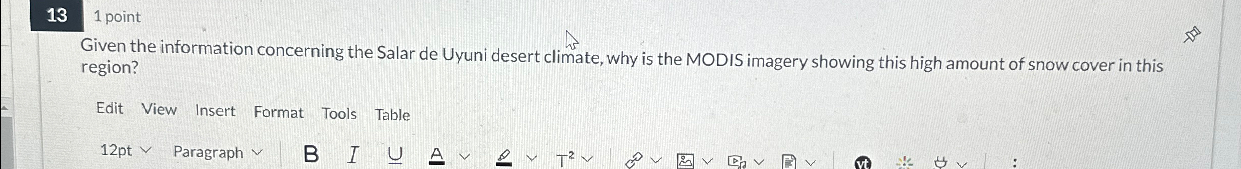 Solved 13,1 ﻿pointGiven the information concerning the Salar | Chegg.com