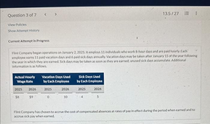 Solved View Policies Show Attempt History Current Attempt in | Chegg.com
